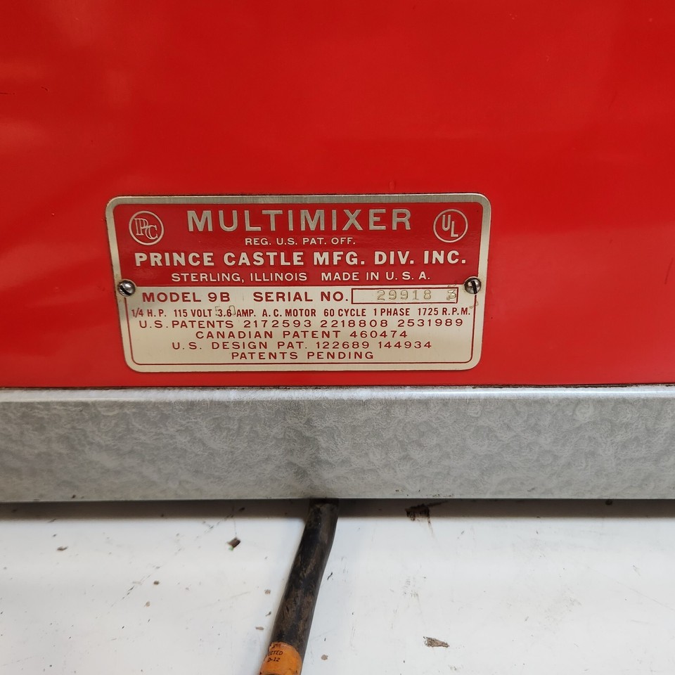 Vintage Prince Castle Multimixer Milkshake Malt Maker 9B 3 Head/Cup ...