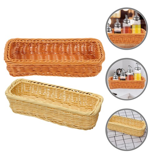 2 Pcs Seasoning Jar Storage Box Kitchen Cutlery Holder Bucket Organizer ...