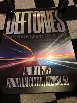 Deftones Newark NJ Prudential VIP Silver Foil North America Tour 2025 ...