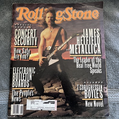 Rolling Stone Magazine Issue 654 April 15 1993 Metallica James Hetfield Metal | eBay