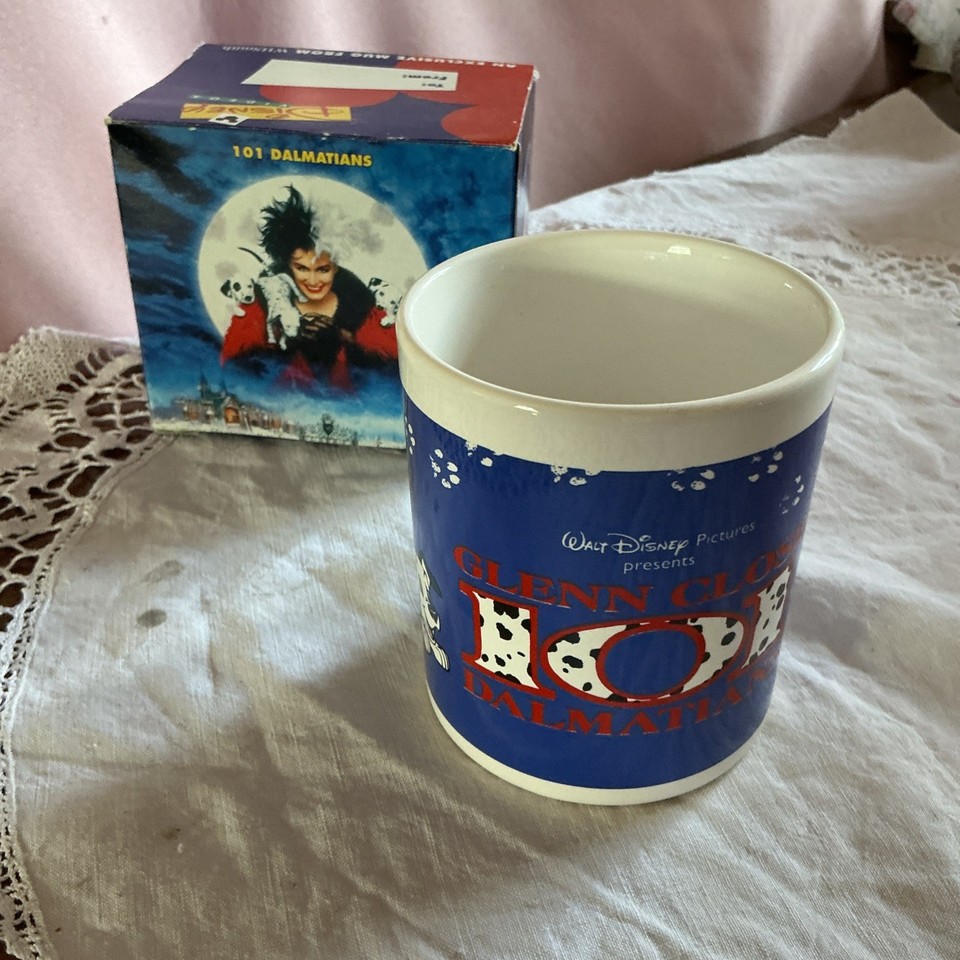 Vintage Walt Disney 101 Dalmations Mug 1990’s Boxed WHSmith Disney ...