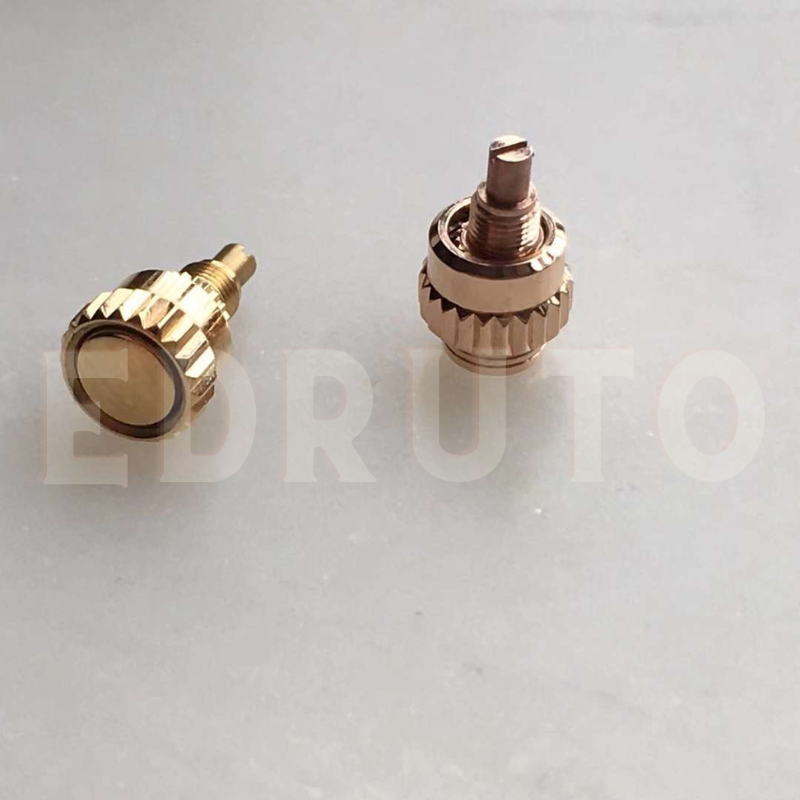 Solid 18k Yellow Rose Gold Watch Pusher Fits Rolex Daytona 116528 ...