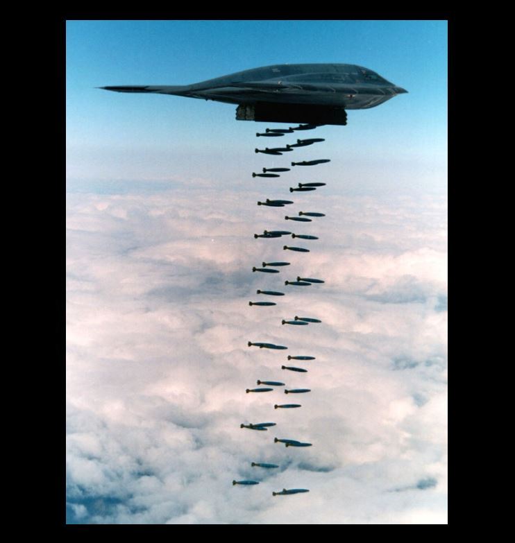B-2 Stealth Bomber PHOTO Dropping Bombs,Secret Air Force Project ...