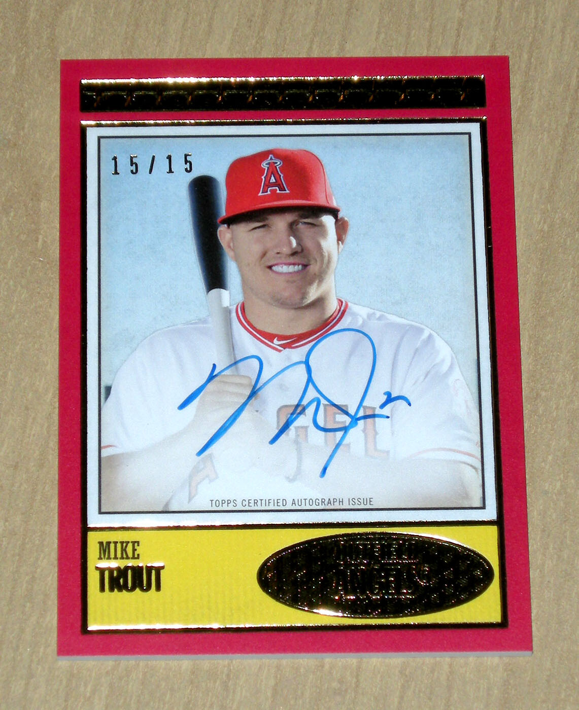 2018 Topps Montgomery Club Brooklyn Collection Mike Trout autograph ...
