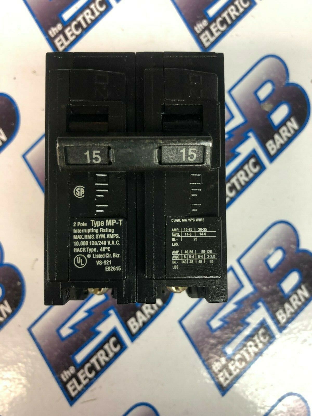 MURRAY MP215, 15 Amp, 240 Volt, 2 Pole, Plug-In Circuit Breaker ...