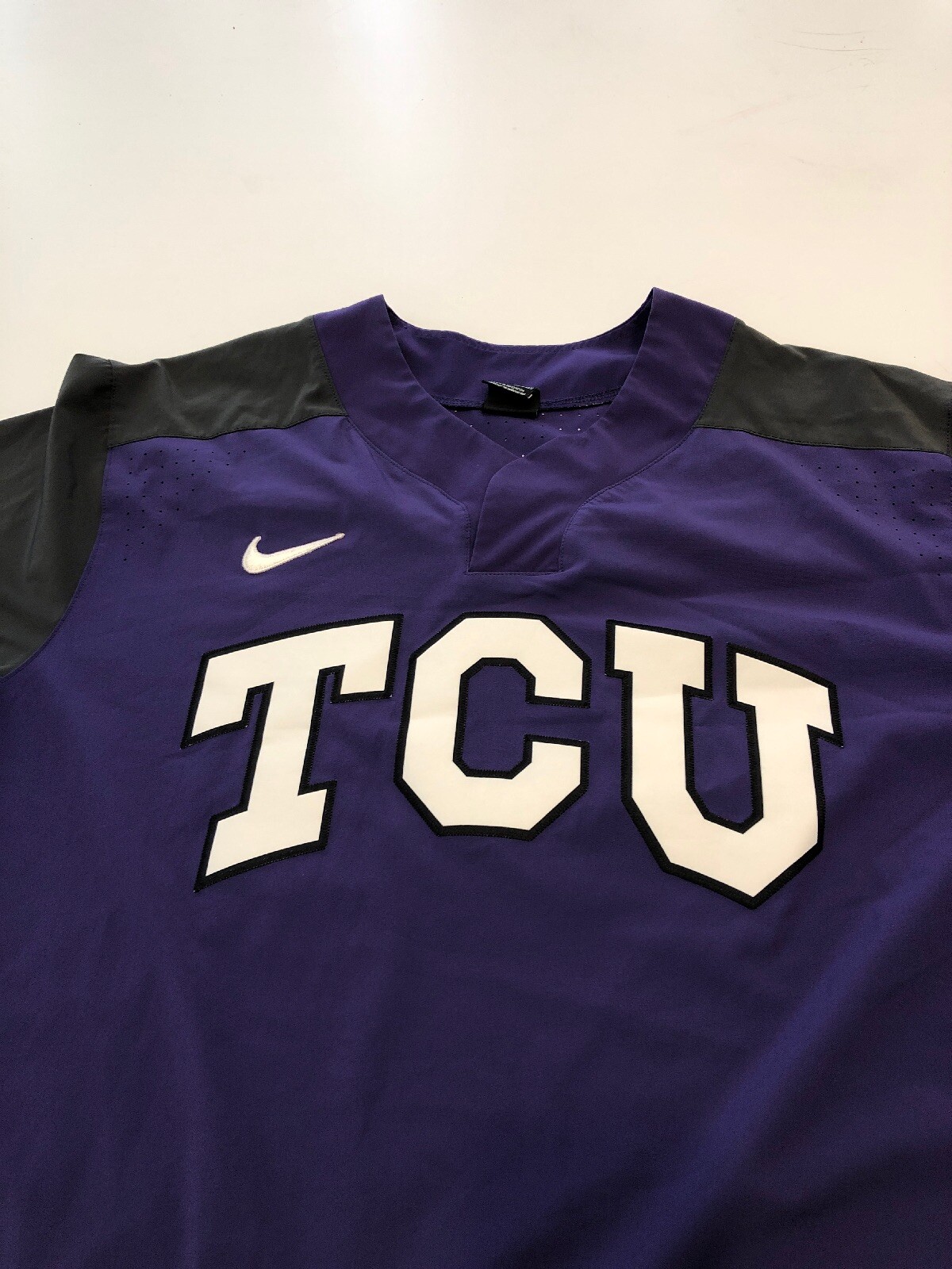 Game Worn TCU Texas Christian Horned Frogs Baseball Jersey Nike Size XL ...
