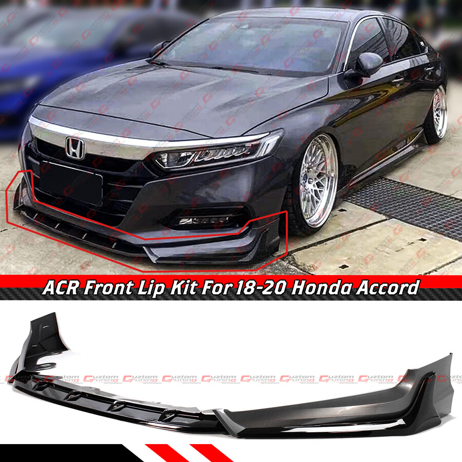 For 2018-20 Honda Accord Modern Steel Metallic ACR Front Bumper Lip Kit ...