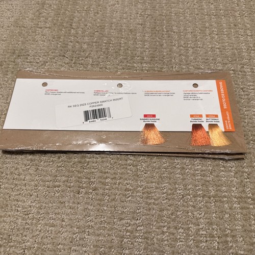 REDKEN Shade EQ Gloss Color Swatch Page Insert For 9CR 7AA + 10AA | eBay