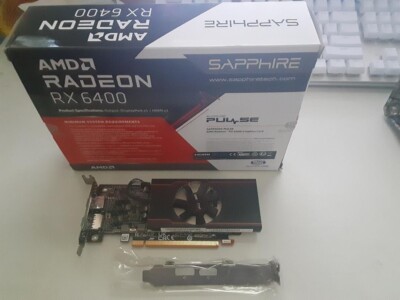 Sapphire RX 6400 Low Profile Graphics Card 4GB DDR6 HDMI and Display ...
