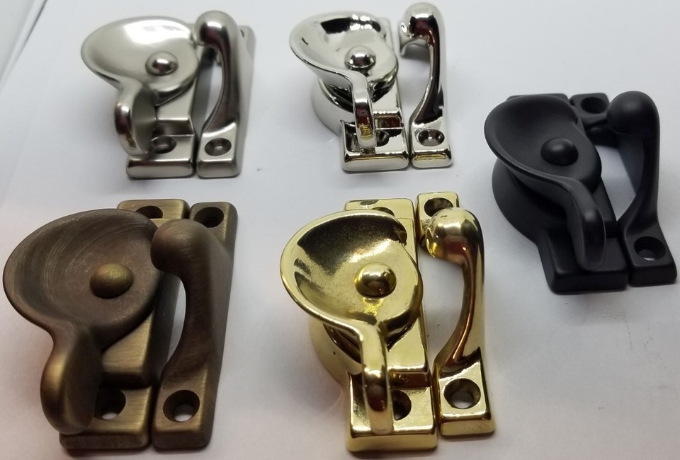 Decorative Solid Antique Brass Heavy Duty Spring Loaded Window Sash ...