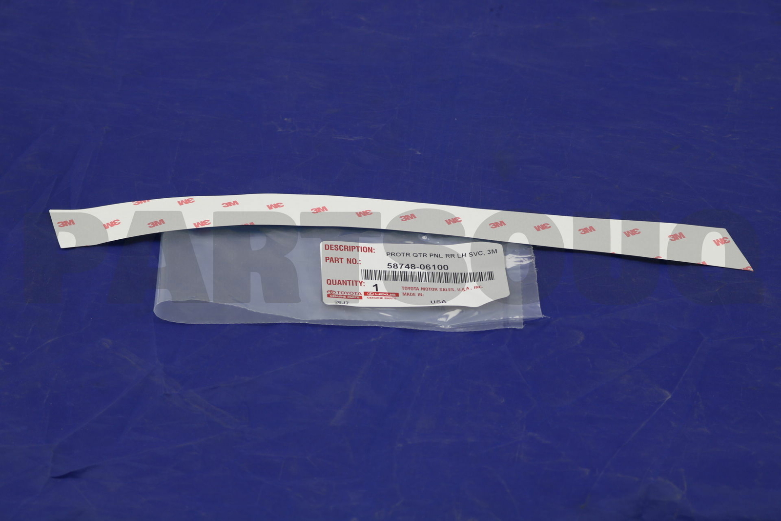 5874806100 Genuine Toyota PROTECTOR, QUARTER PANEL, REAR LH 58748-06100 ...