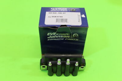 NEW Johnson Evinrude OMC Dual Plug Wire Ignition Coil 0583740 | eBay