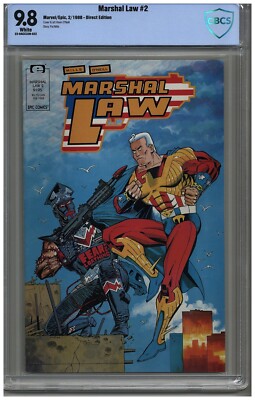 Marshal Law # 2 CBCS 9.8 NMMT White pages 2/88 Direct Edition See | eBay