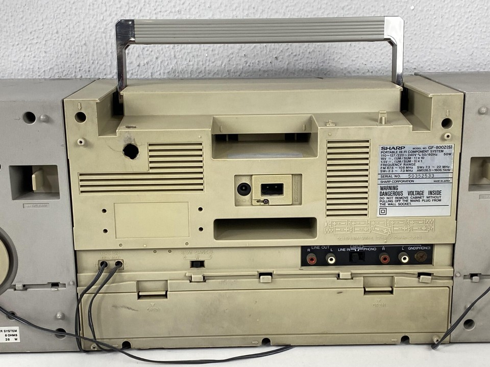 VINTAGE SHARP GF-800Z AM/FM CASSETTE STEREO BOOMBOX | eBay