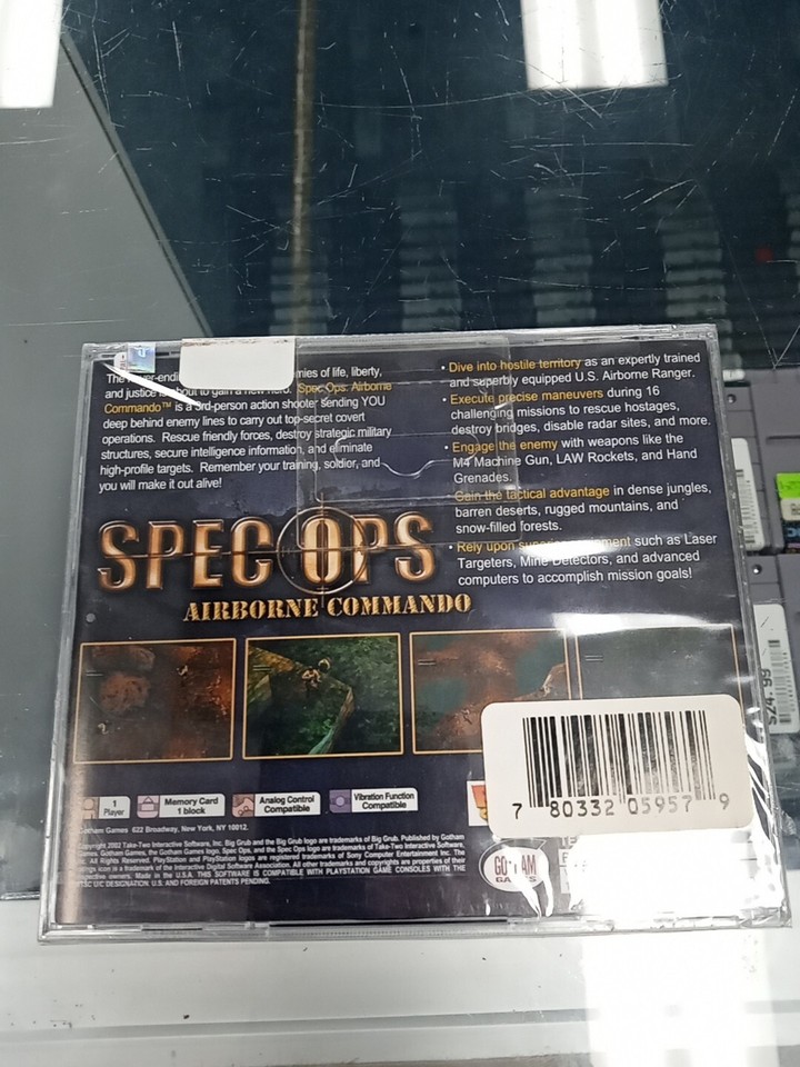 Spec Ops: Airborne Commando (PlayStation PS1) NEW FACTORY SEALED ...