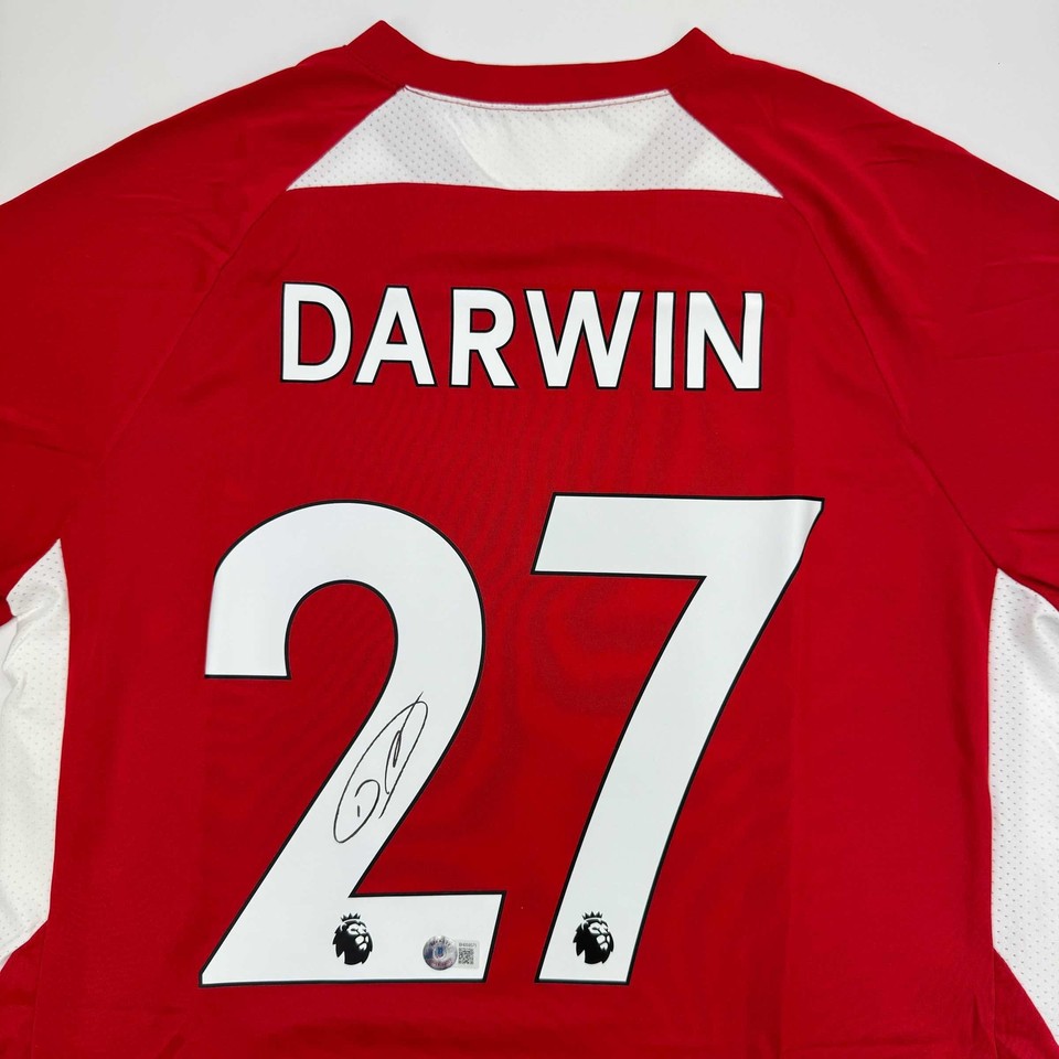 Autographed/Signed Darwin Nunez Liverpool Red Soccer Jersey Beckett BAS ...