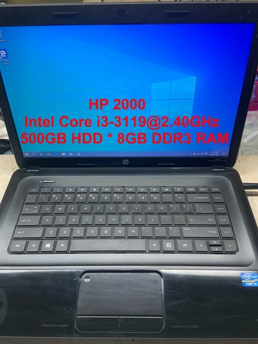 *HP 2000_Intel Core i3-3110M@2.40GHz_500GB SATA HDD_8GB DDR3 RAM_15.6 ...