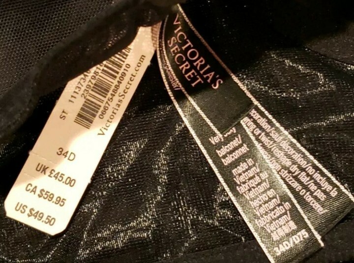 Victoria's Secret Very Sexy Long Line Balconet Bra ~ Women's Size 34D ...