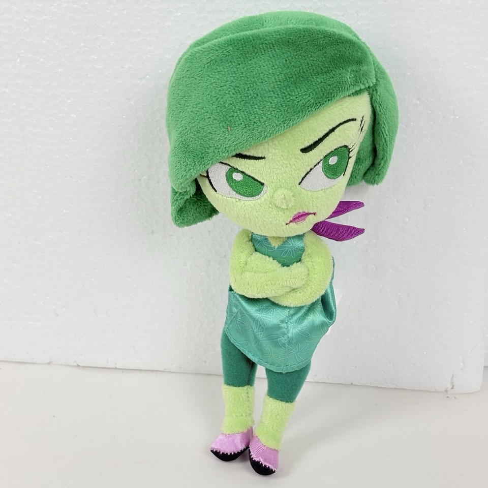 DISNEY PIXAR Inside Out Disgust Character Plush Toy 9 Inches Green ...