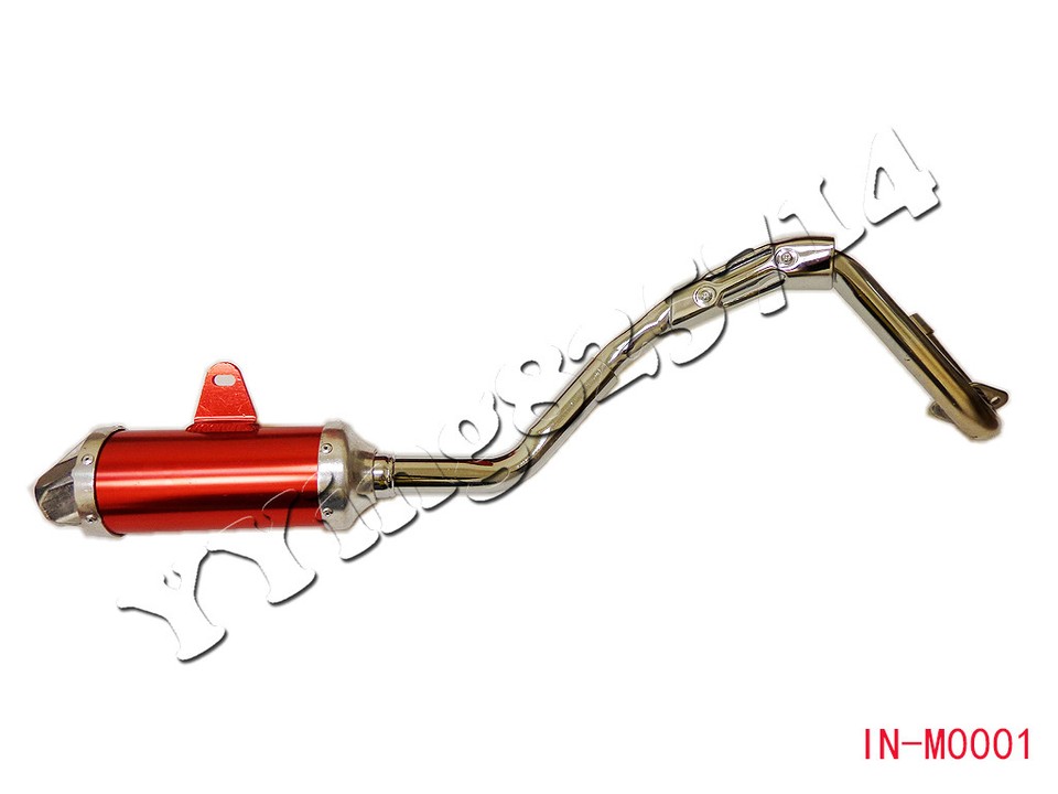 RED Exhaust Pipe Muffler Honda XR50 CRF50 SDG SSR 125 Dirt Bike D ...