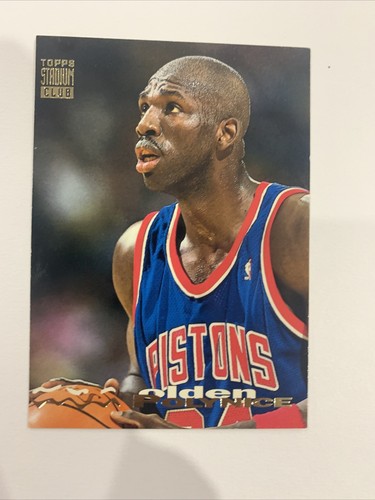 1993 OLDEN POLYNICE #84 TOPPS STADIUM CLUB PISTONS NBA BASKETBALL CARD ...
