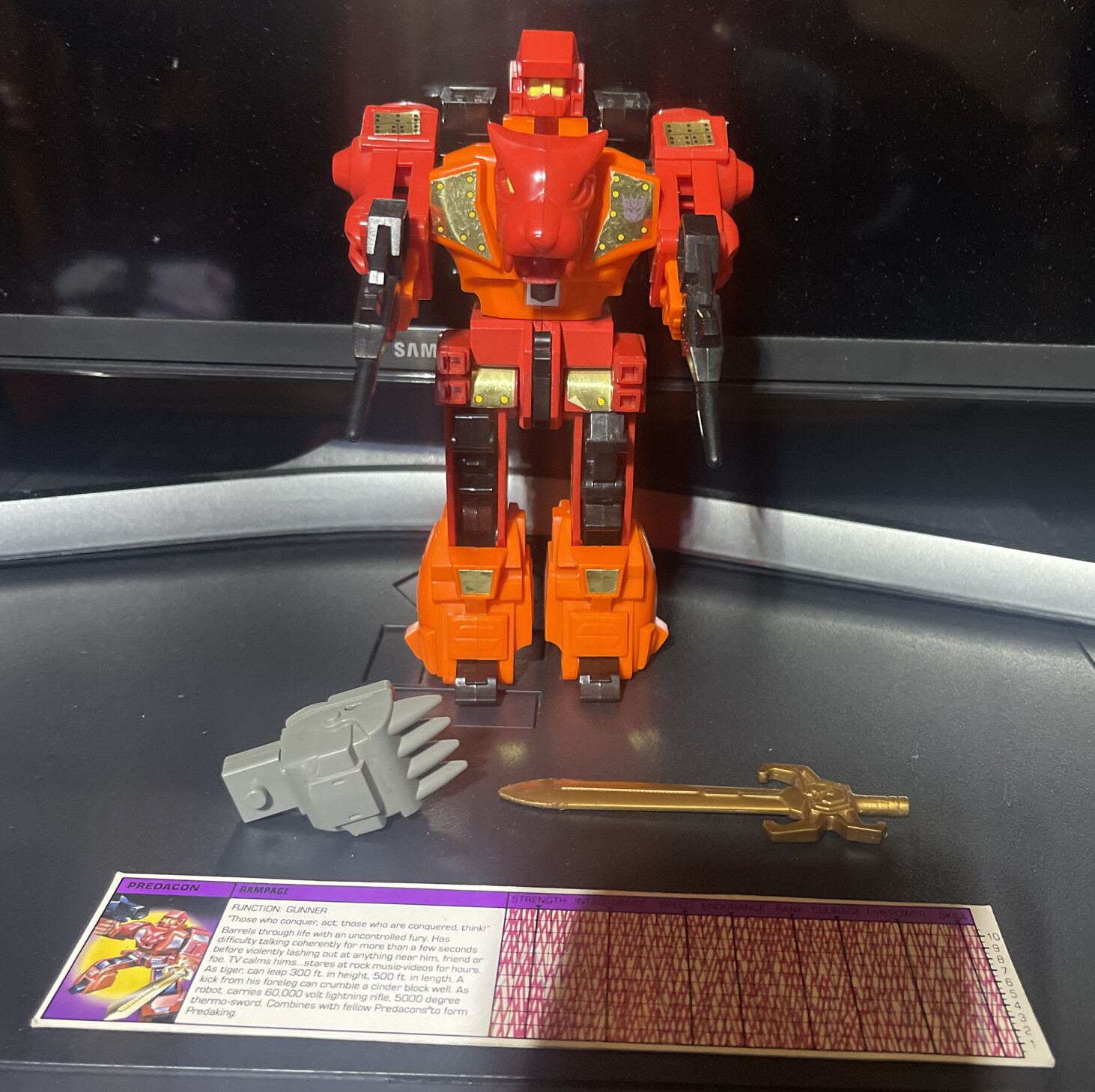 Transformers Original G1 1986 Predacon Rampage Complete for Predaking ...