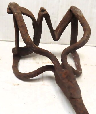 Antique Western Hand Forged Branding Iron - Letters DM | eBay