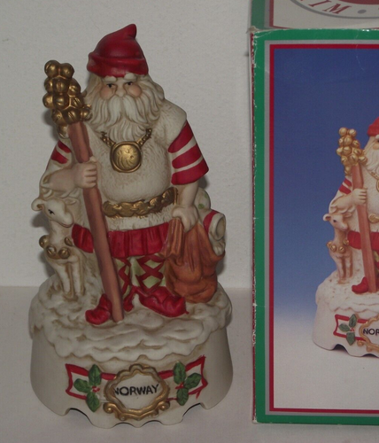 Trim Trends Christmas figurine Norway Santa Claus 7.5" ~W | eBay