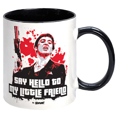 Scarface Mug Say Hello... Classic 80s movie Gift Boxed Tea Coffee Cup ...