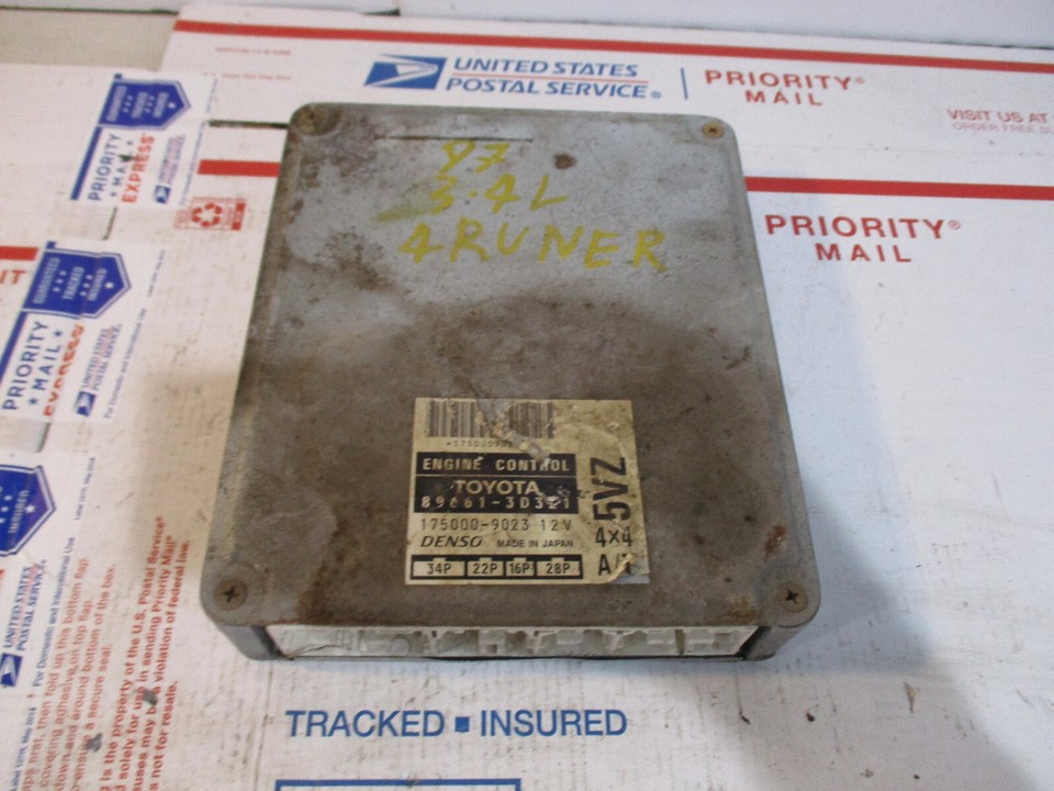 1997 4RUNNER ECM ENGINE CONTROL MODULE COMPUTER PCM ECU POWER UNIT 3.4L ...