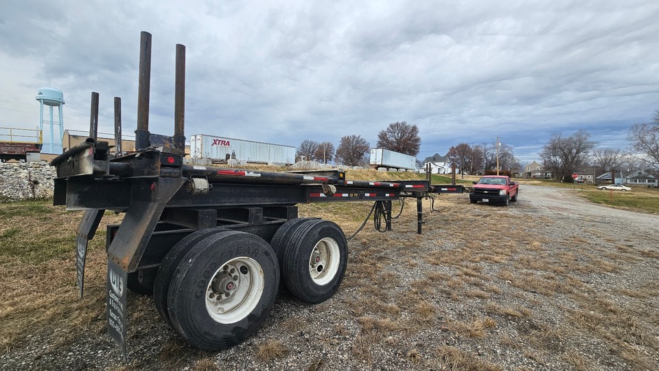 2013 Custom Manufacturing Extendable Utility Pole Pipe Trailer 35-65 ...