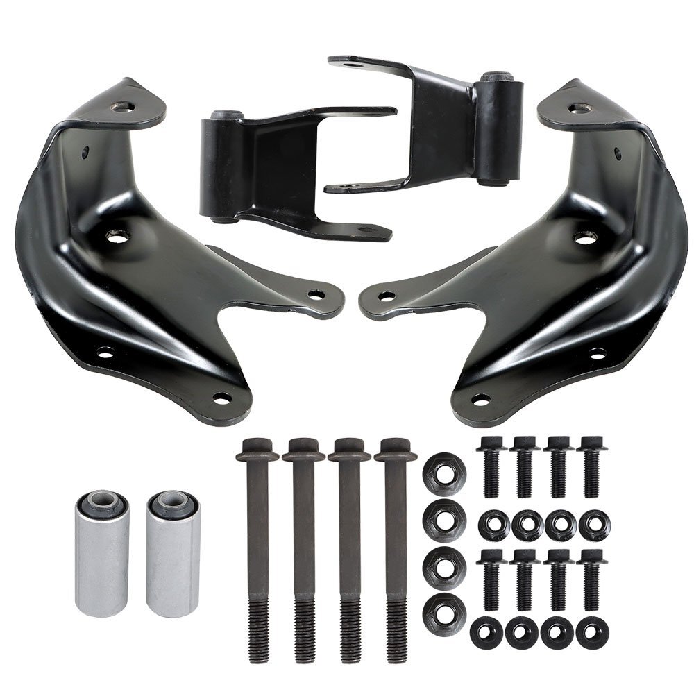 Rear Leaf Spring Shackle Bracket & Repair Kit Pair For 1980-97 F-150 F ...