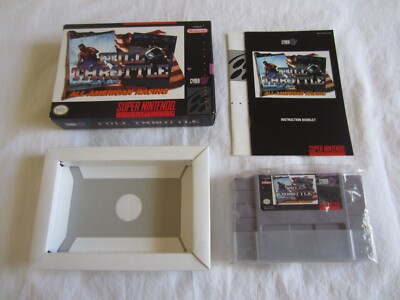 Full Throttle Racing (SNES) Super Nintendo CIB 100% Complete 1994 ...