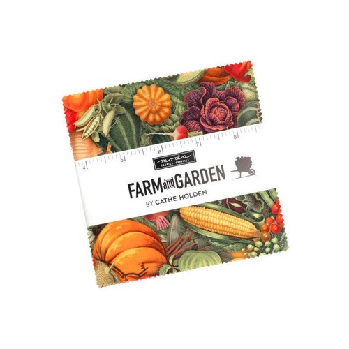 Moda Farm and Garden Charm Pack 5" Squares Fabric by Cathe Holden ...