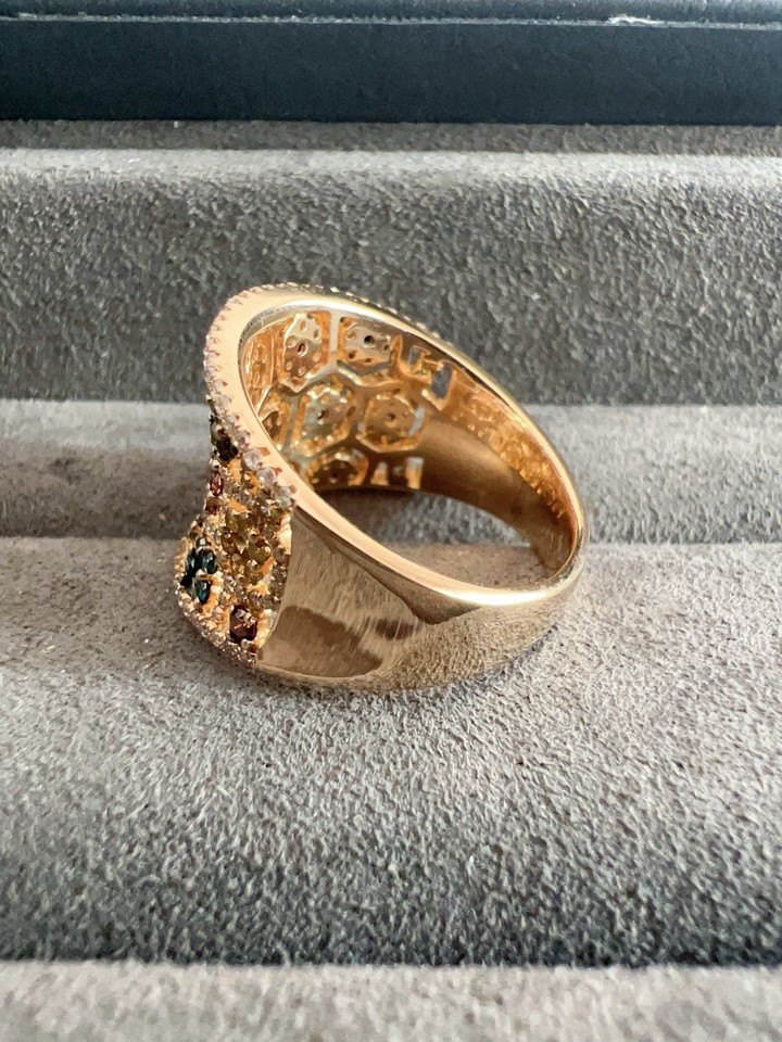 14K Yellow Gold Multi-Color Gemstone Ring Size 7 | eBay