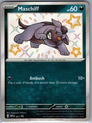Maschiff SVP 071 - Pokemon TCG SV Black Star Promos - Baby Shiny Rare ...
