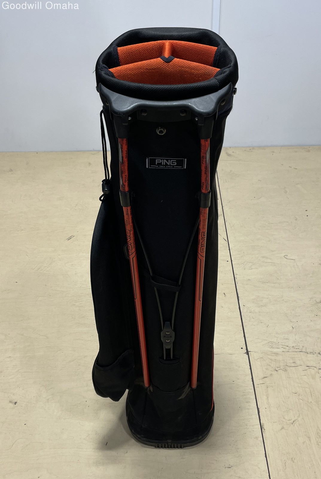 Ping L8 Hoofer 4-Way Divider Golf Stand Bag (Black/Orange) W/ Shoulder ...