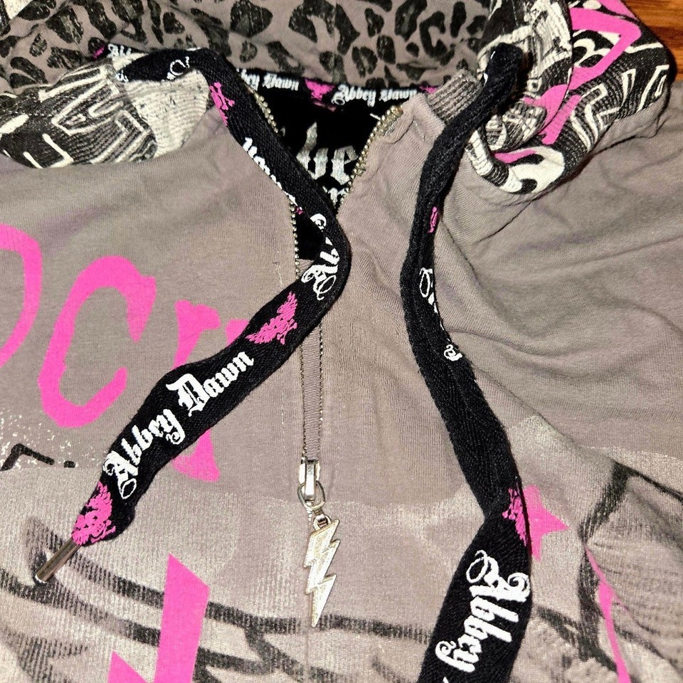 ☆Abbey Dawn☆ Rock N Roll Hoodie ☆ Avril Lavigne Large | eBay