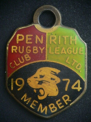 Penrith Leagues Club Panthers member badge 1974 | eBay