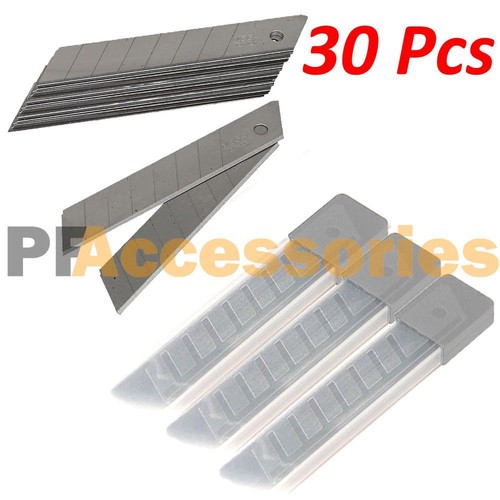 30x Snap Off 18mm 4" Cutter Retractable Utility Knife Replacement ...