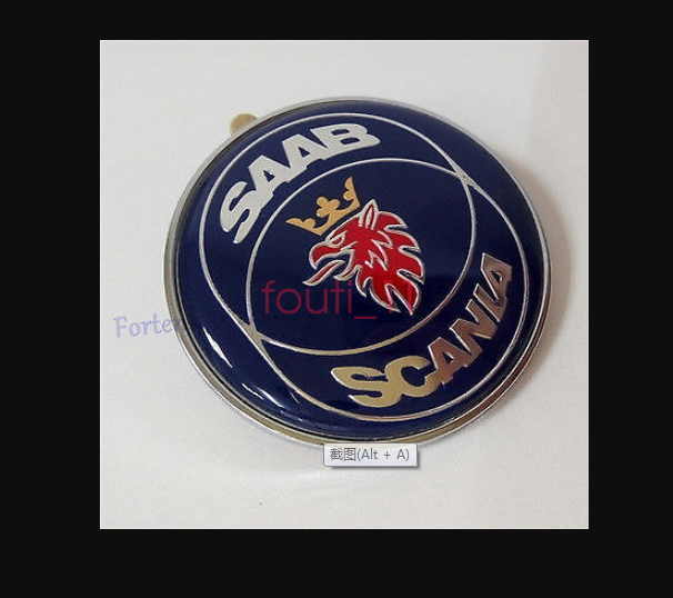 SCANIA SAAB 900 Badge Front Bonnet hood Emblem 1978-1998 4522884 50mm ...
