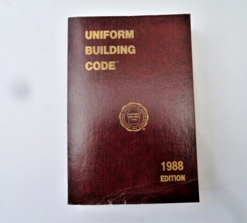 UNIFORM BUILDING CODE 1988 EDITION SOFTCOVER | eBay