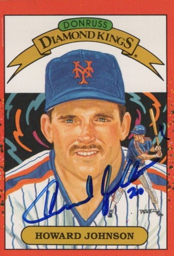 1990 Donruss - Diamond Kings #18 Howard Johnson Hand Signed Autographed ...