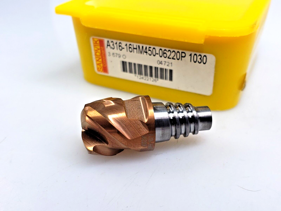 Sandvik Coromant 5/8" A316-16HM450-06220P 1030 Carbide End Mill EH E16 ...