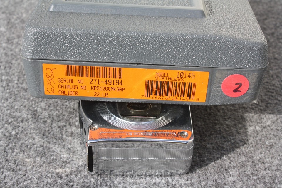 KP512GCMK3RP Ruger MKIII Mark 3 22 LR Gray Factory Box Hard Case Manual ...