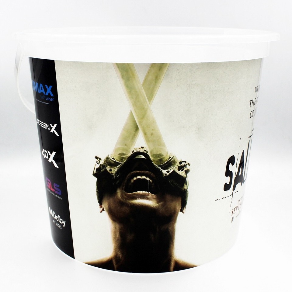 SAW X Popcorn Bucket Supersize 335oz Movie 2023 Jigsaw Cinema ...