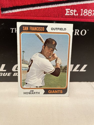 1974 Topps Baseball Card Jim Howarth #404 San Francisco Giants EX ...