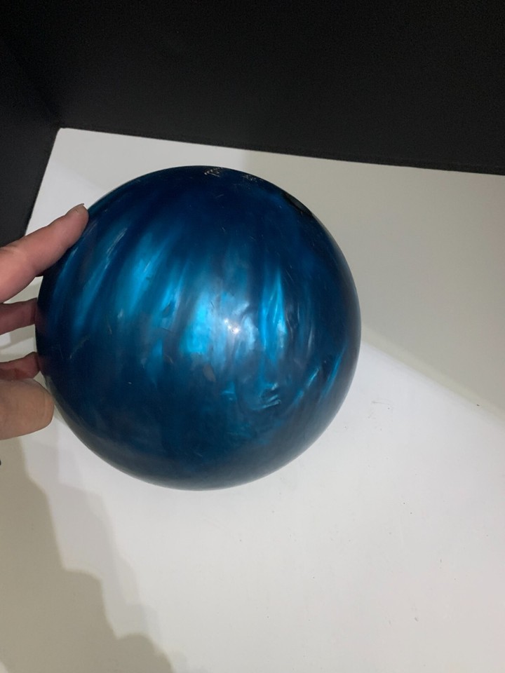 Vintage Brunswick Crown Jewel Bowling Ball Blue Swirl | eBay