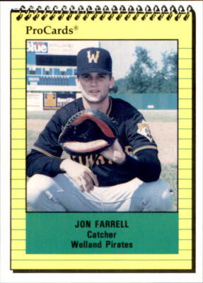 1991 Welland Pirates ProCards #3575 Jon Farrell Jacksonville Florida FL ...