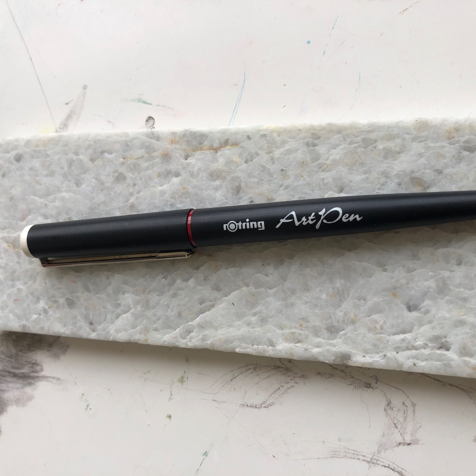 Vintage Rotring Art Pen, Fountain Pen for Calligraphy, from West ...